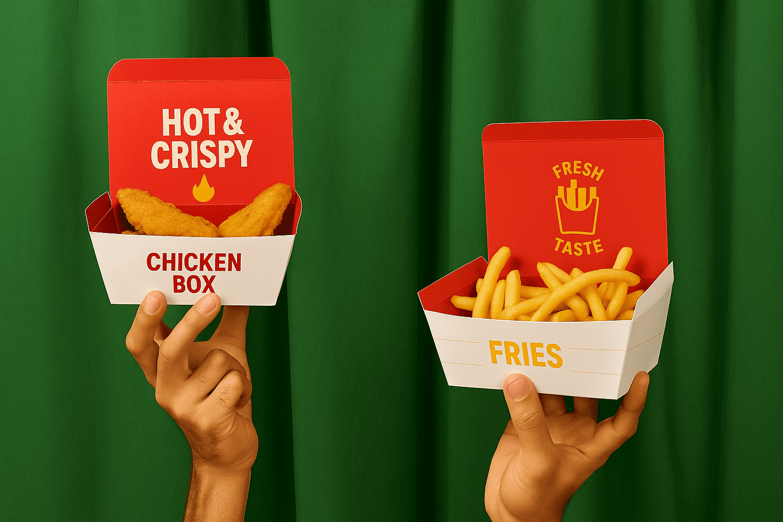 Branded Custom Takeout Boxes Ready to Ship